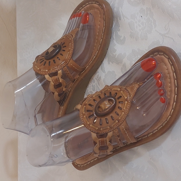 Earth | Shoes | Earth Leather Sandals Size 6 Preowned Like New | Poshmark